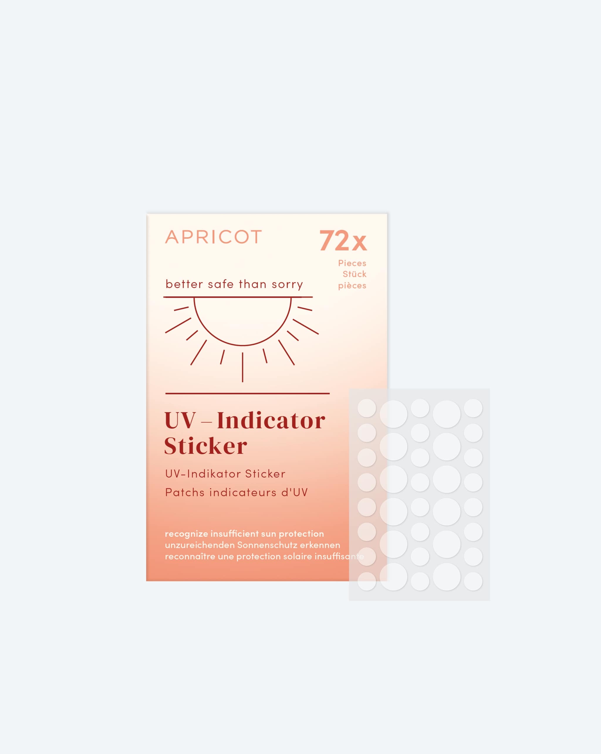 UV indicator sticker for perfect skin | APRICOT Beauty